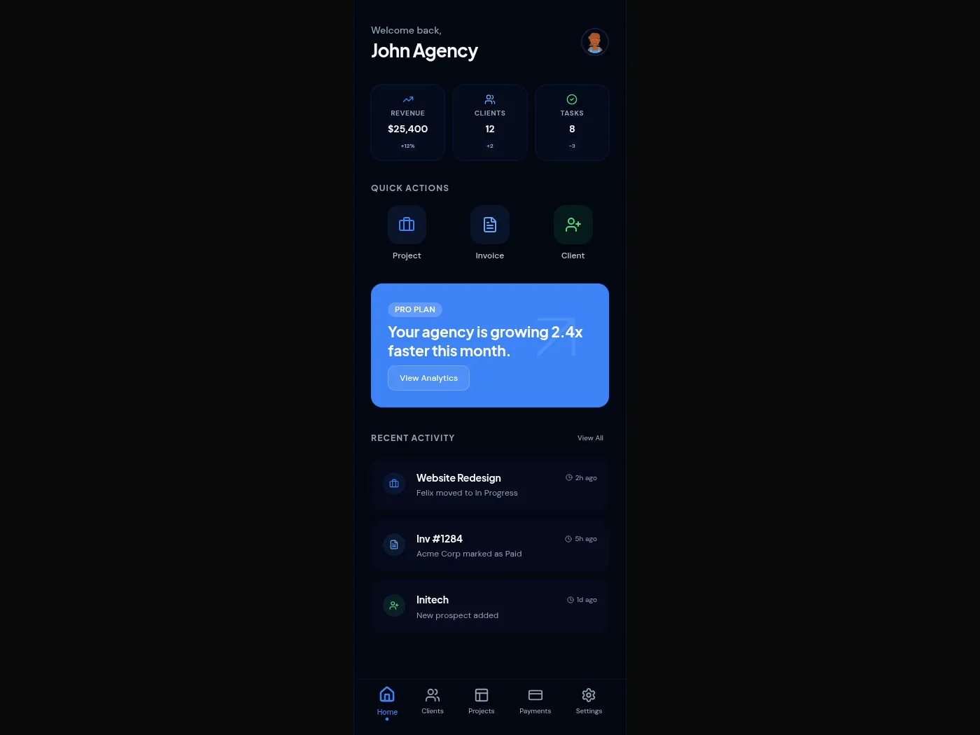 AgencyOS Mobile Suite