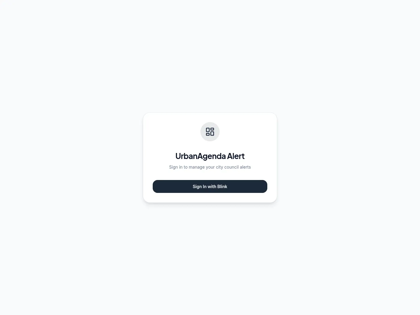 UrbanAgenda Alert Dashboard