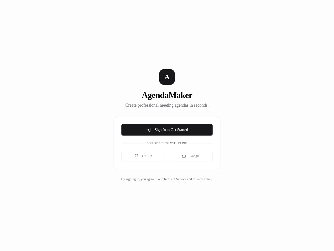 Agenda Maker