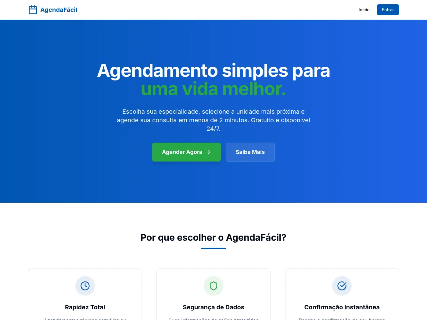 AgendaFacil Clone