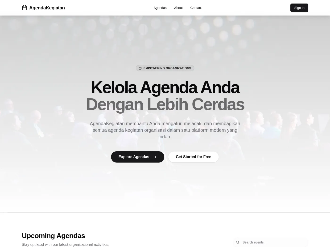AgendaKegiatan Website