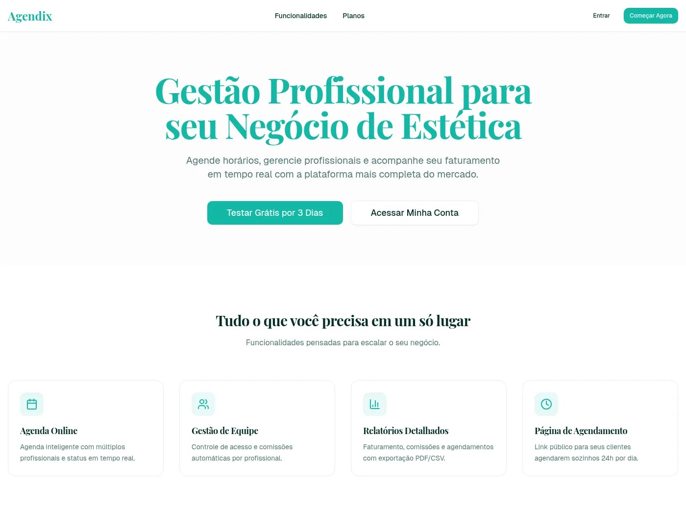 Agendix Beauty SaaS