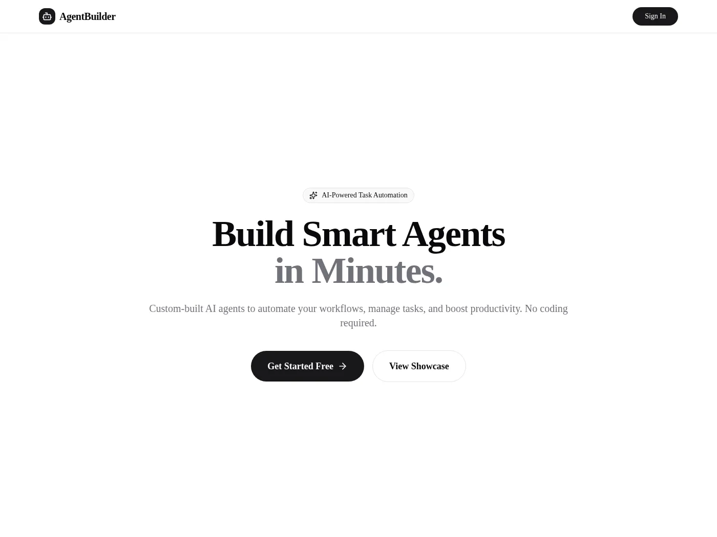 Smart Agent Builder
