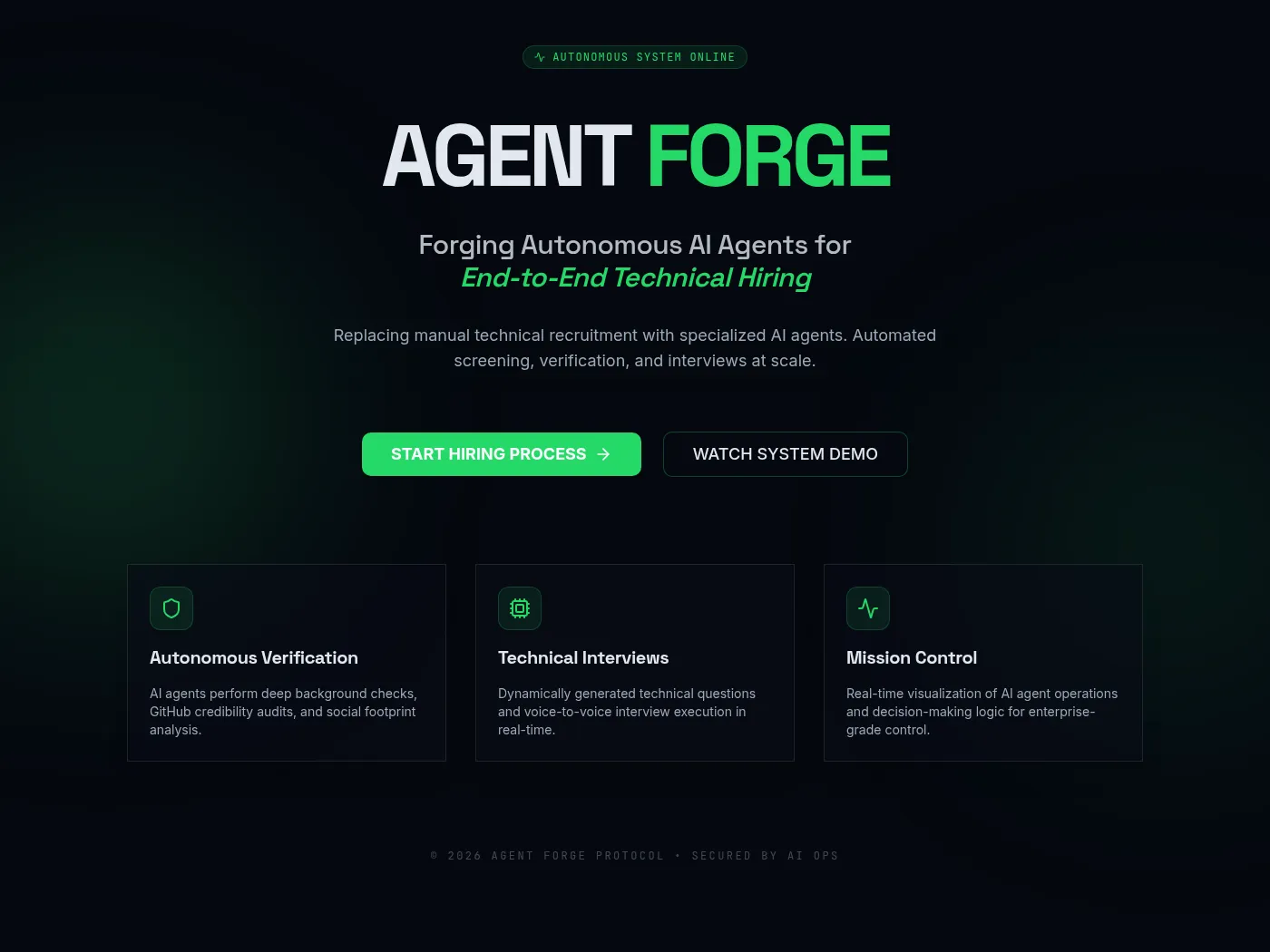 Agent Forge Dashboard