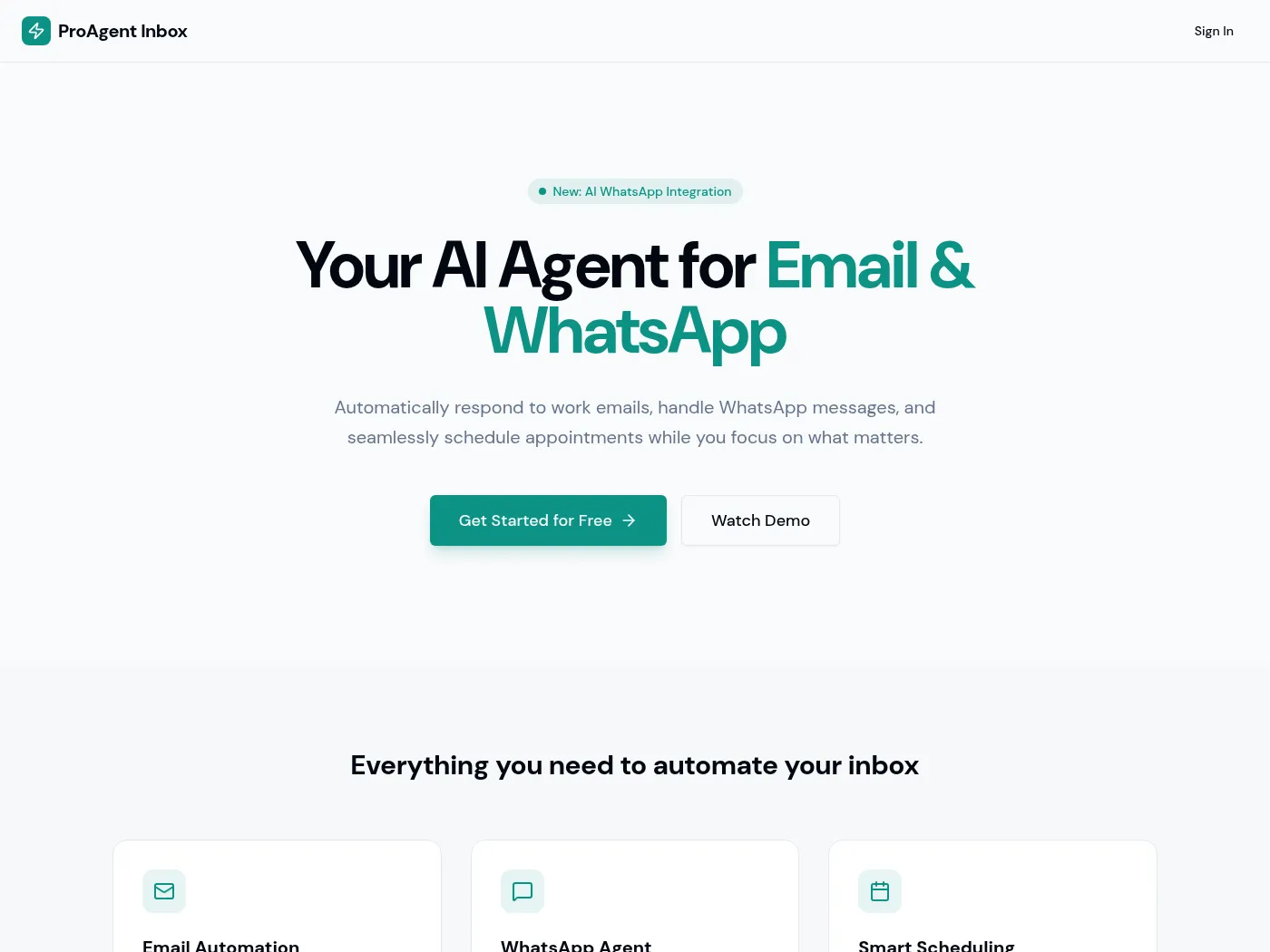ProAgent Inbox AI
