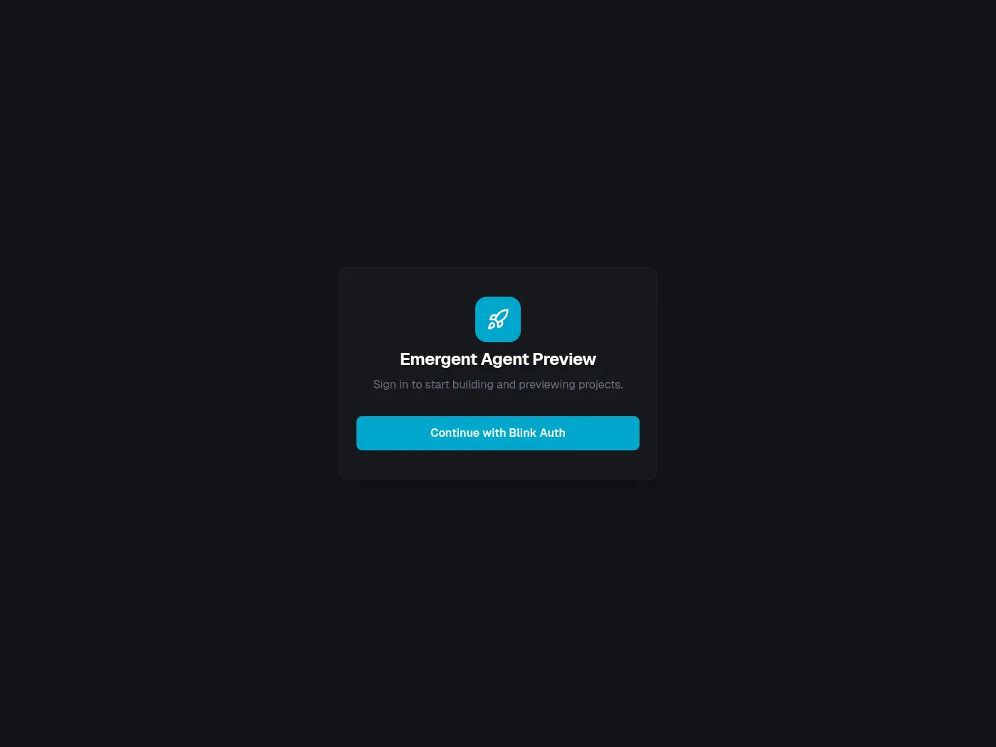 Emergent Agent Preview