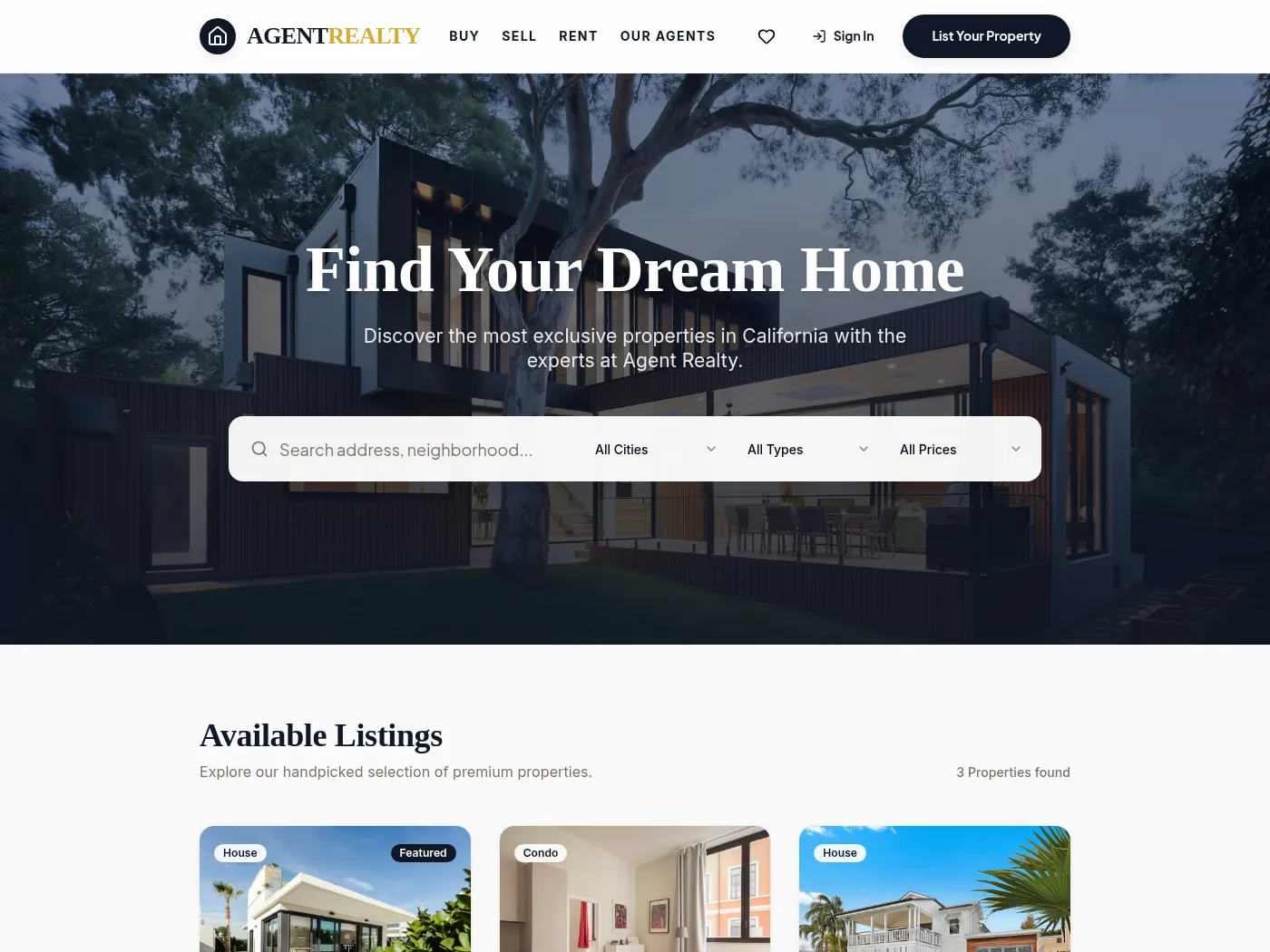 Agent Realty Portal