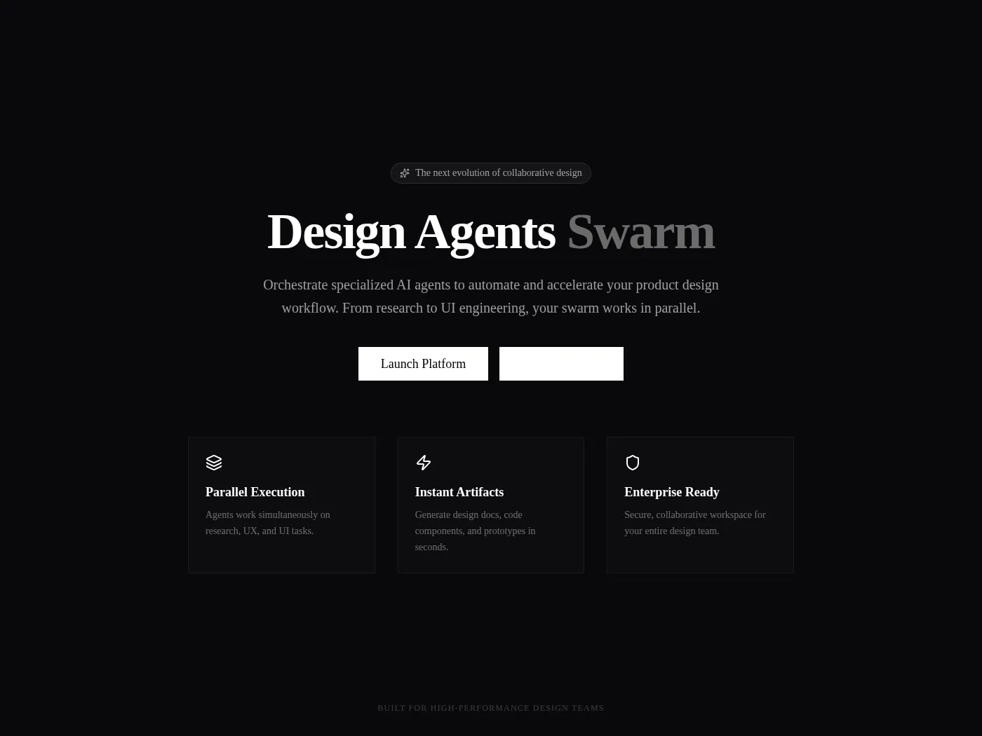 Design Agents Swarm