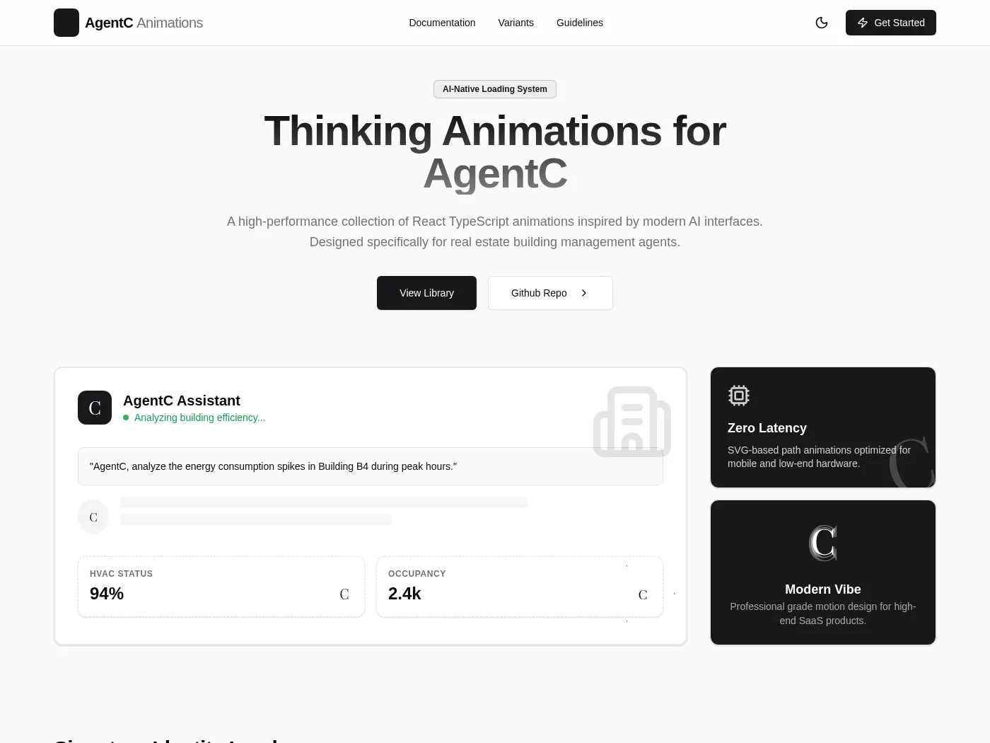 AgentC AI Loader Animations