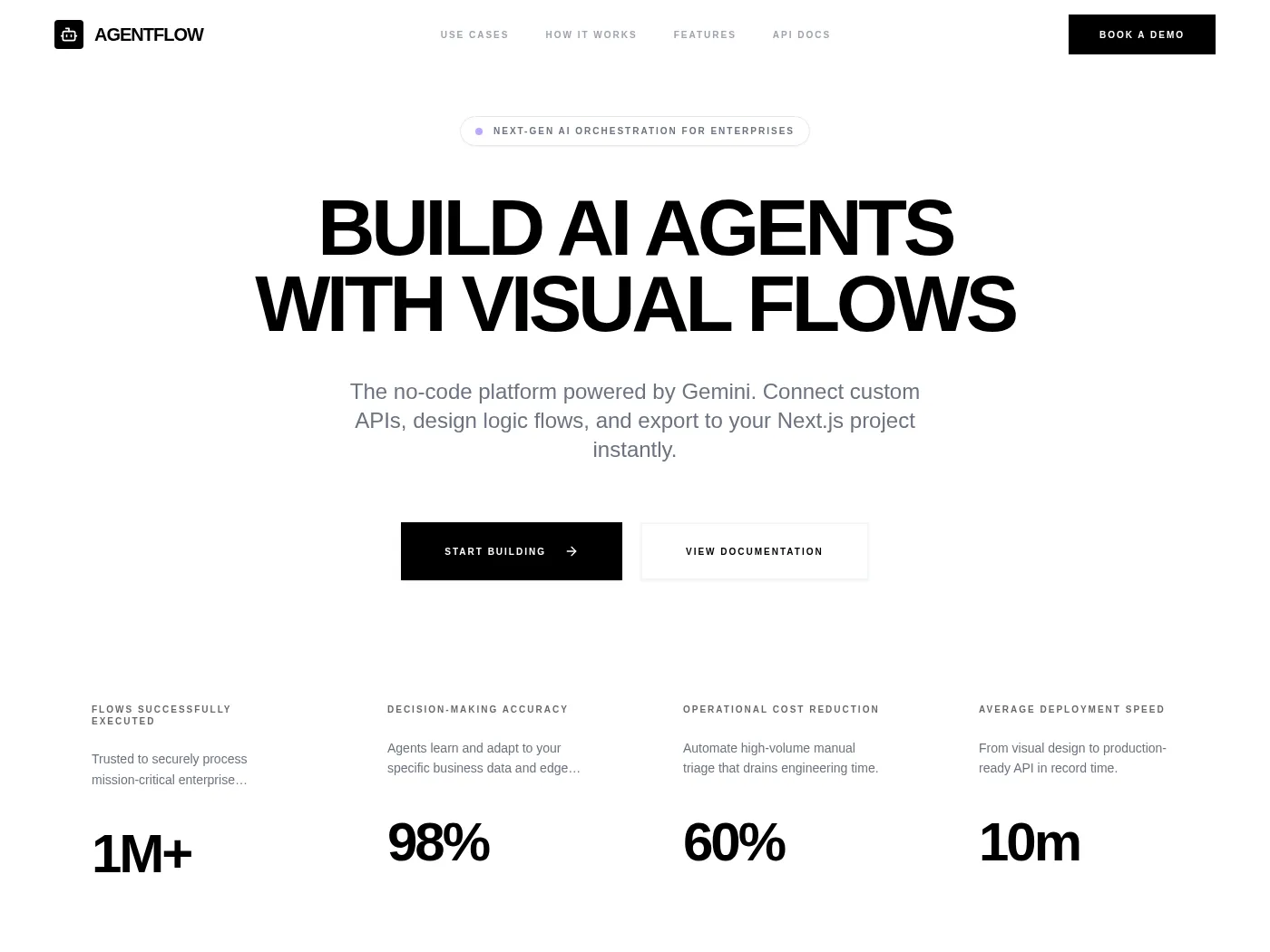 AgentFlow Landing Revamp