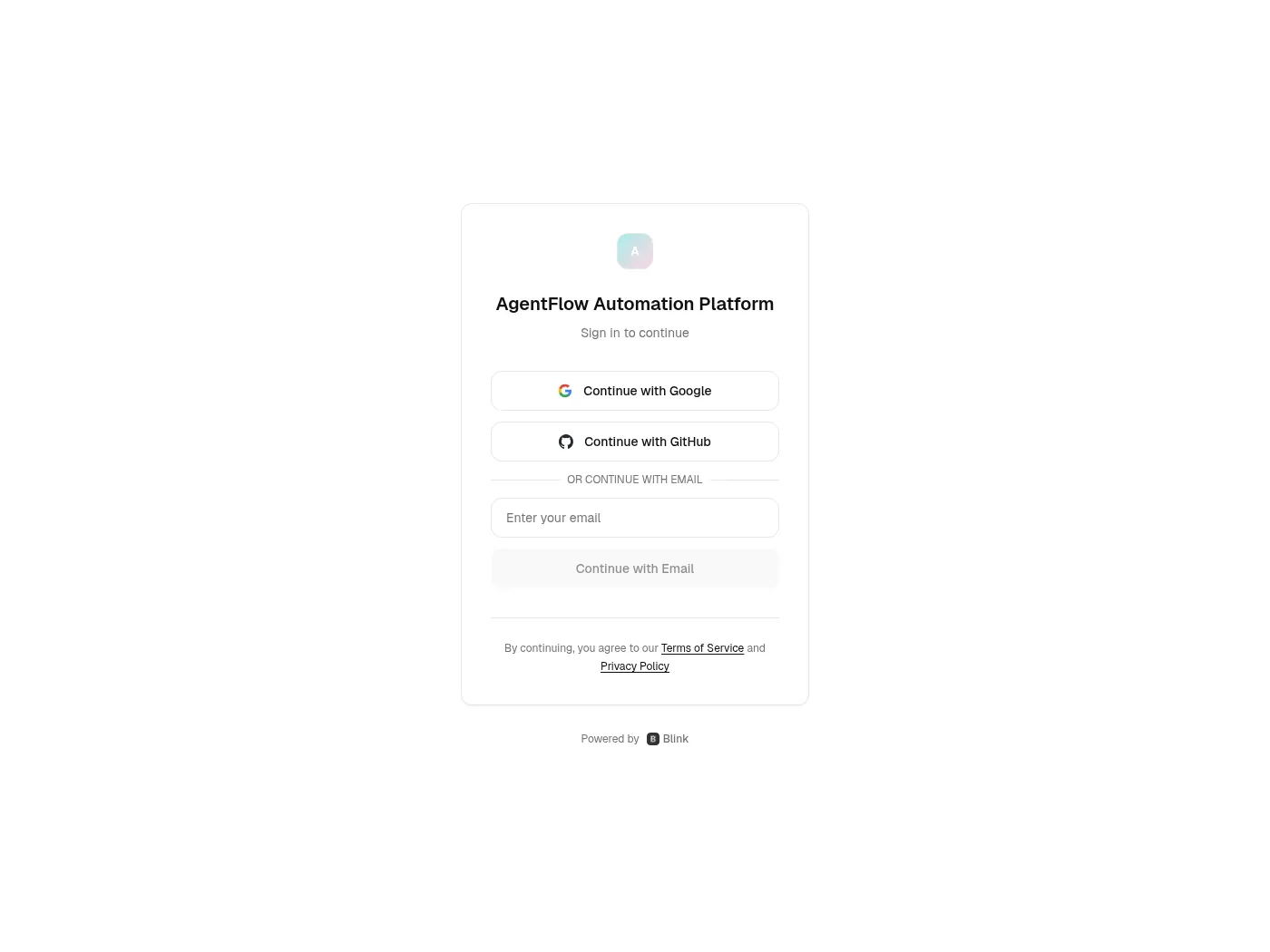 AgentFlow Automation Platform