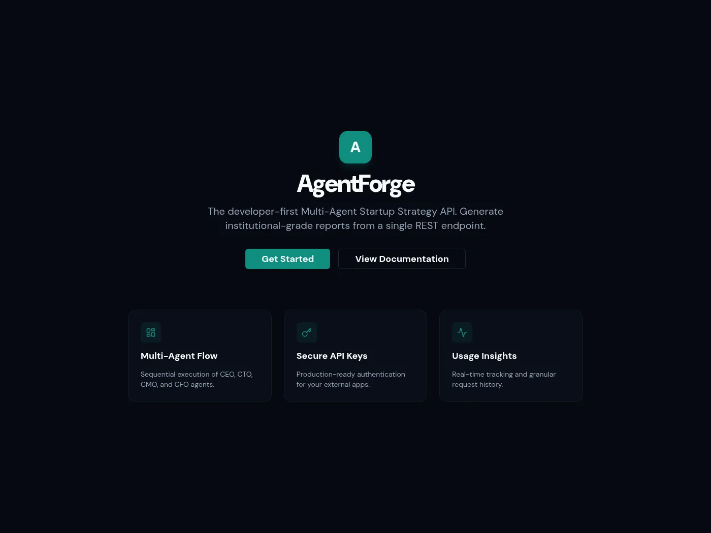 AgentForge API Platform