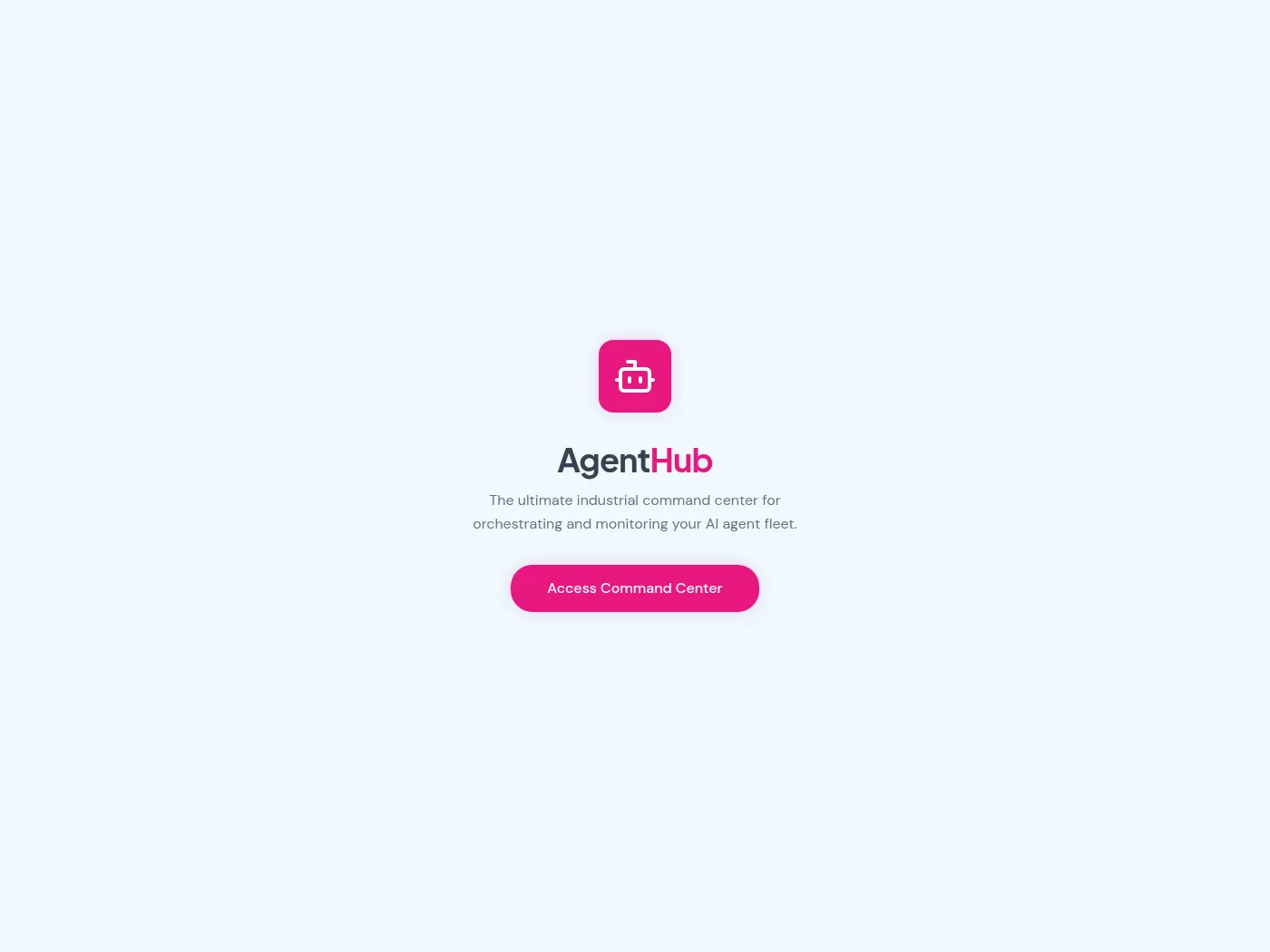 AgentHub Command Center