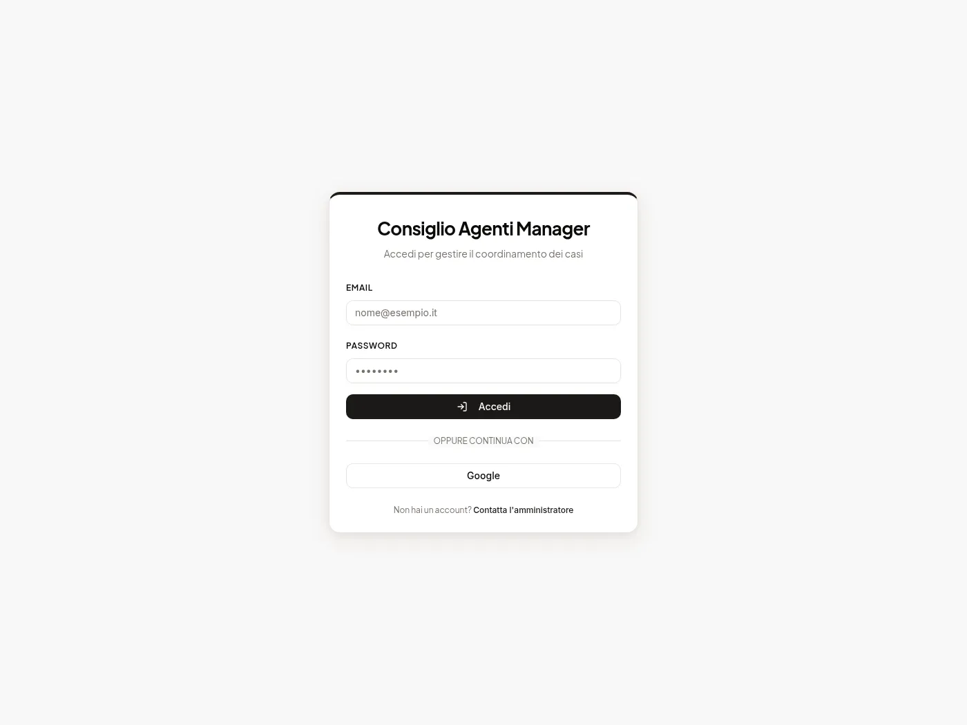 Consiglio Agenti Manager
