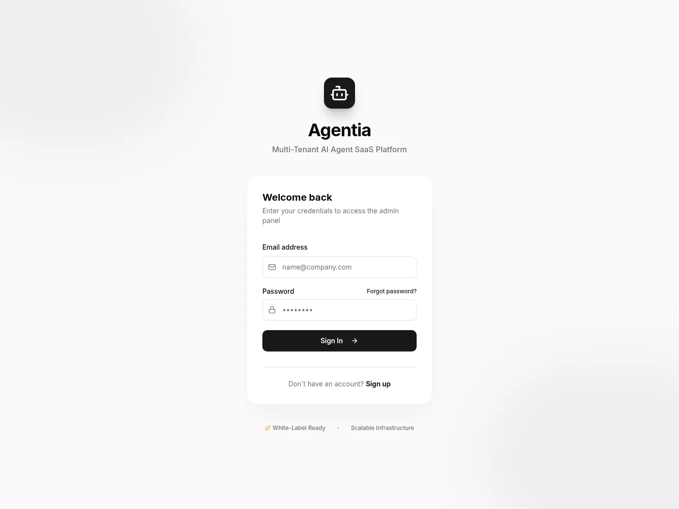 Agentia SaaS Platform