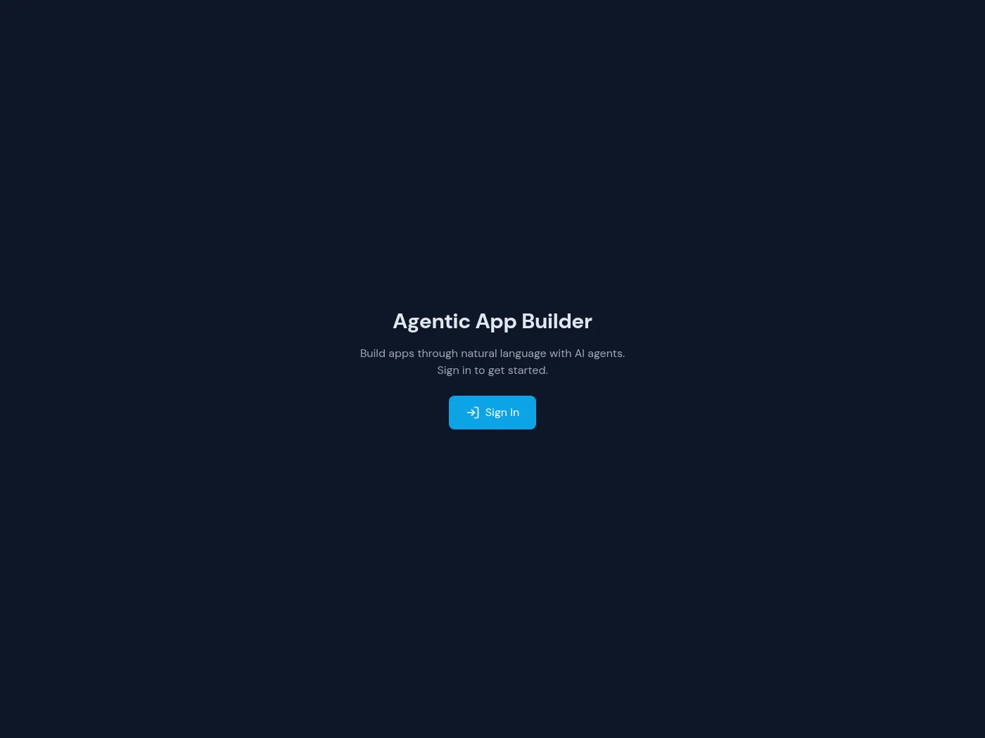 Agentic AI App Builder
