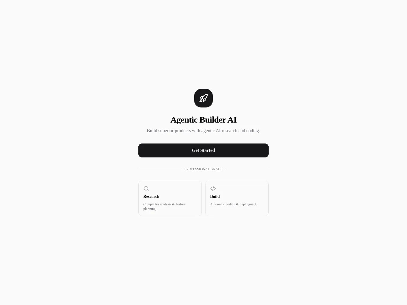 Agentic Builder AI