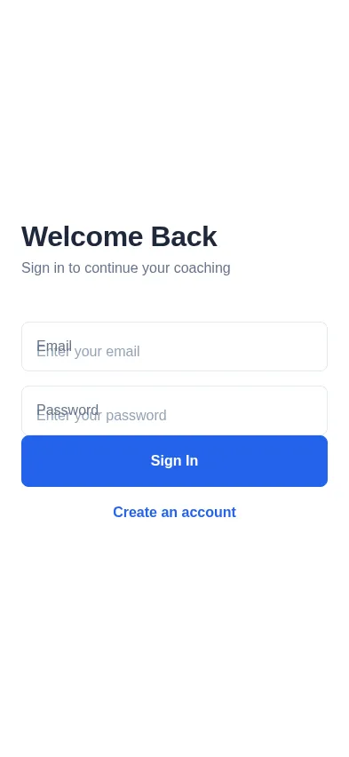 Agentic Coach Mobile MVP
