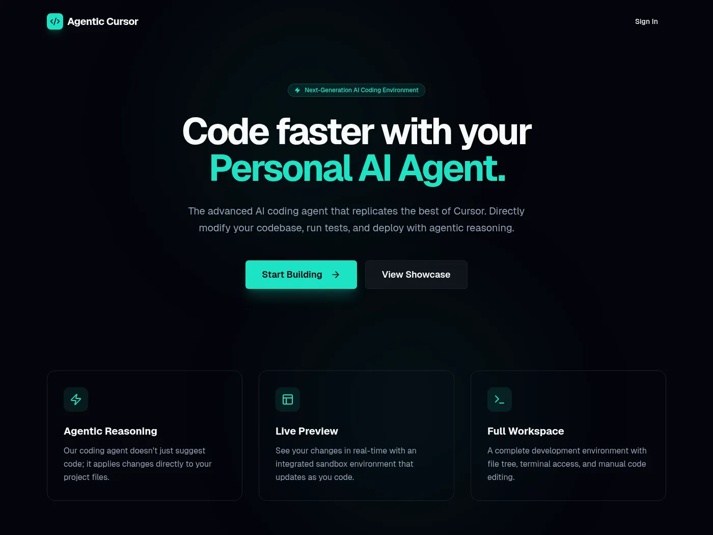 Agentic Code Cursor