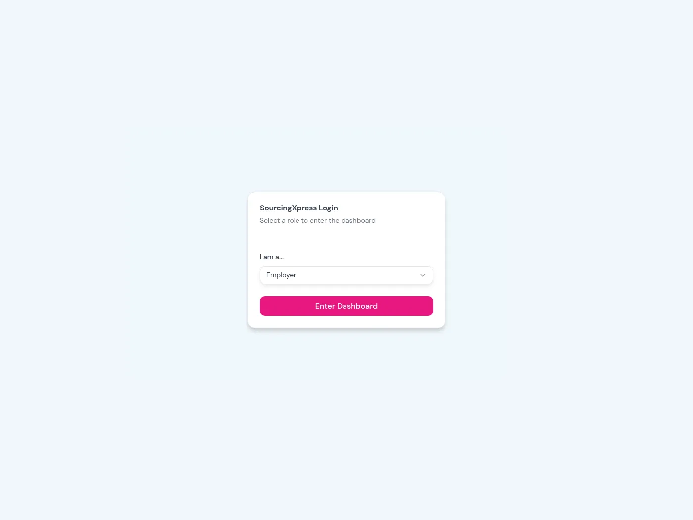 SourcingXpress Agentic Dashboard
