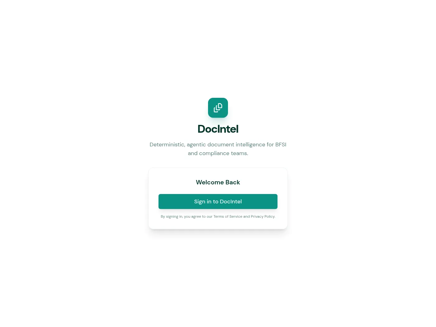 Agentic Doc Intelligence Platform