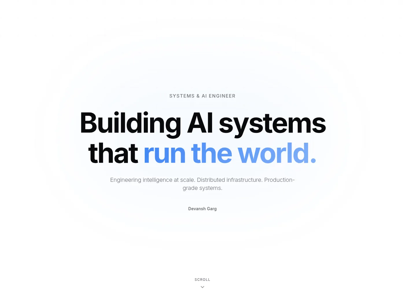 Agentic Engineer Portfolio