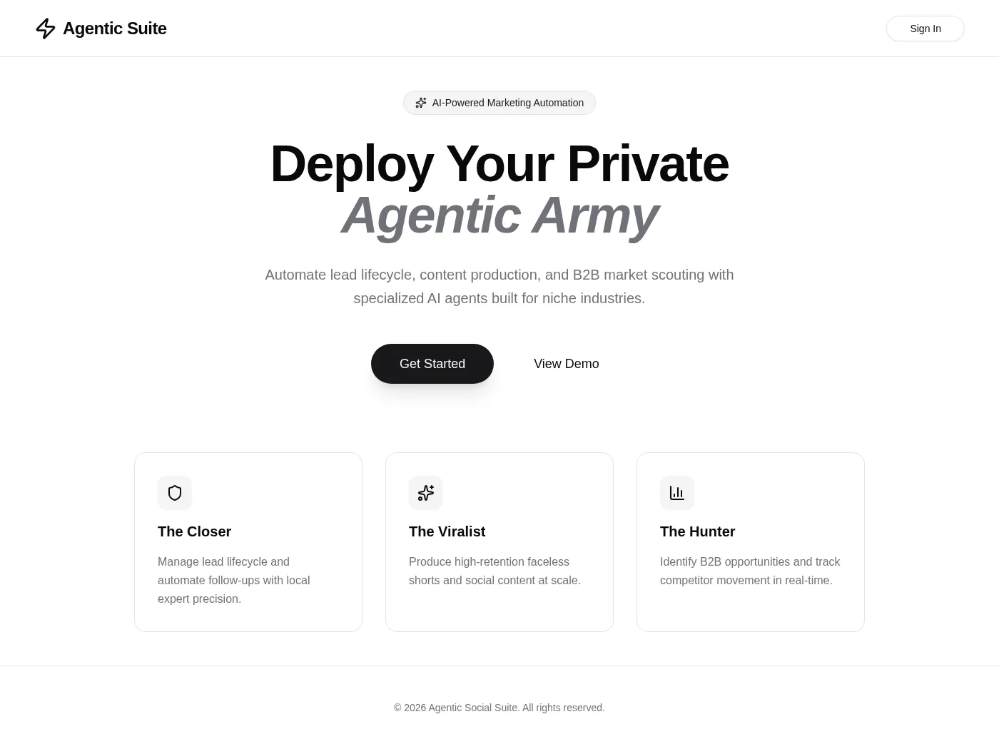 Agentic Social Suite