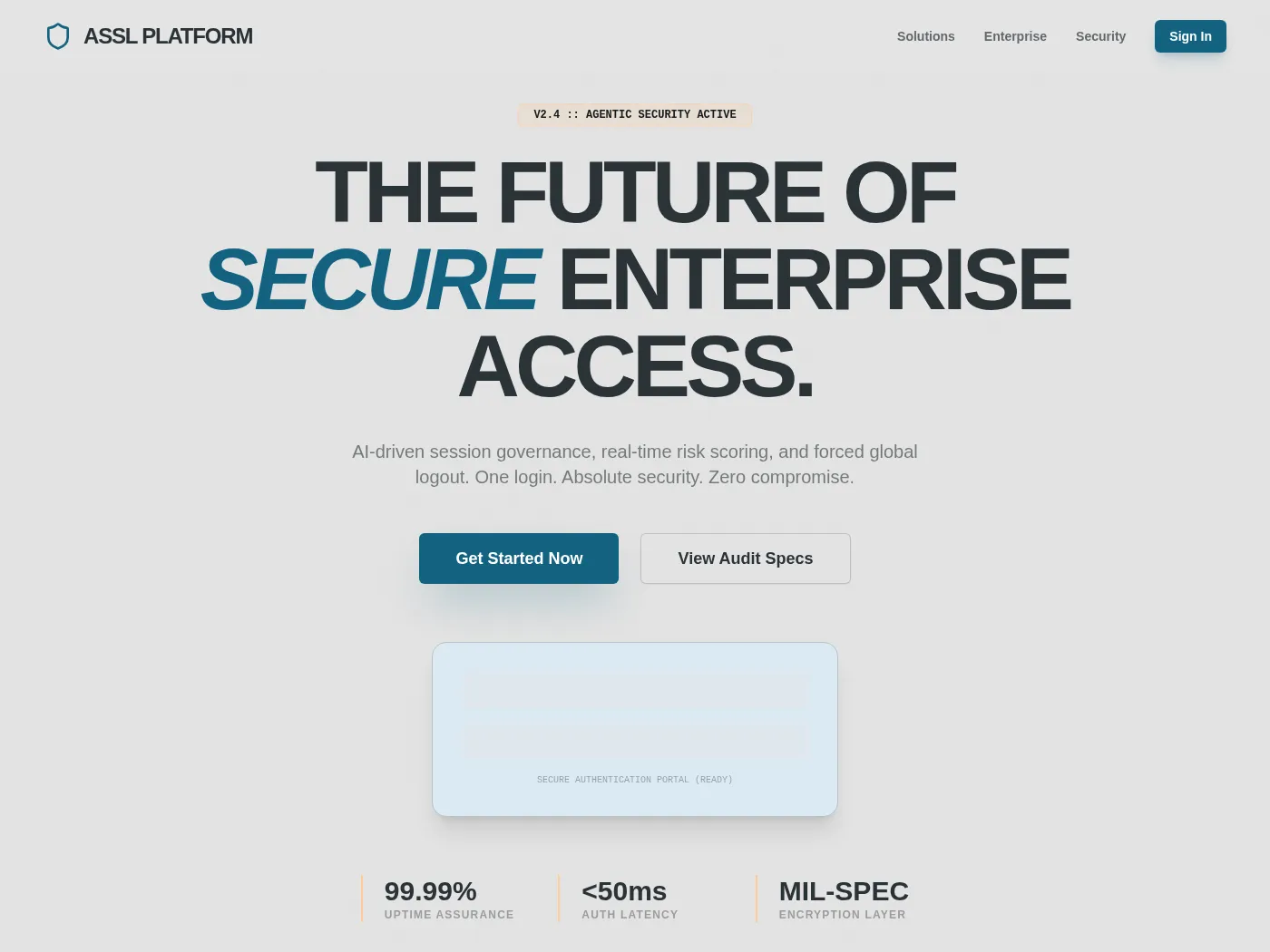 Agentic Secure Single Login