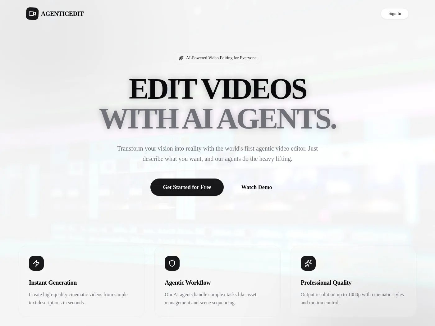 Agentic Video Editor