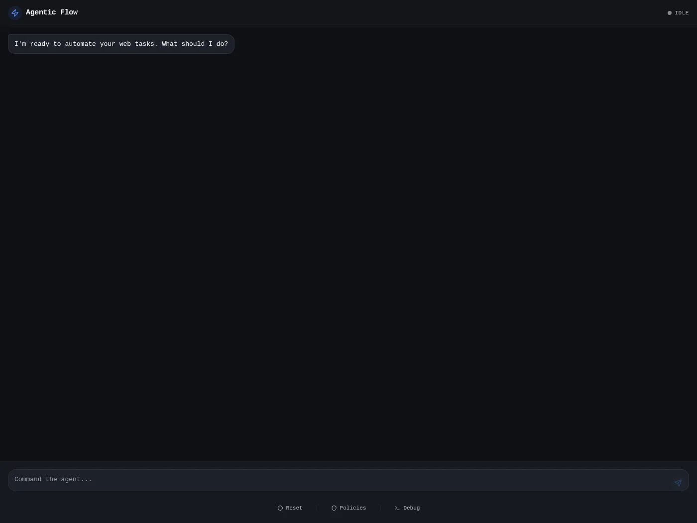 Agentic Web Flow