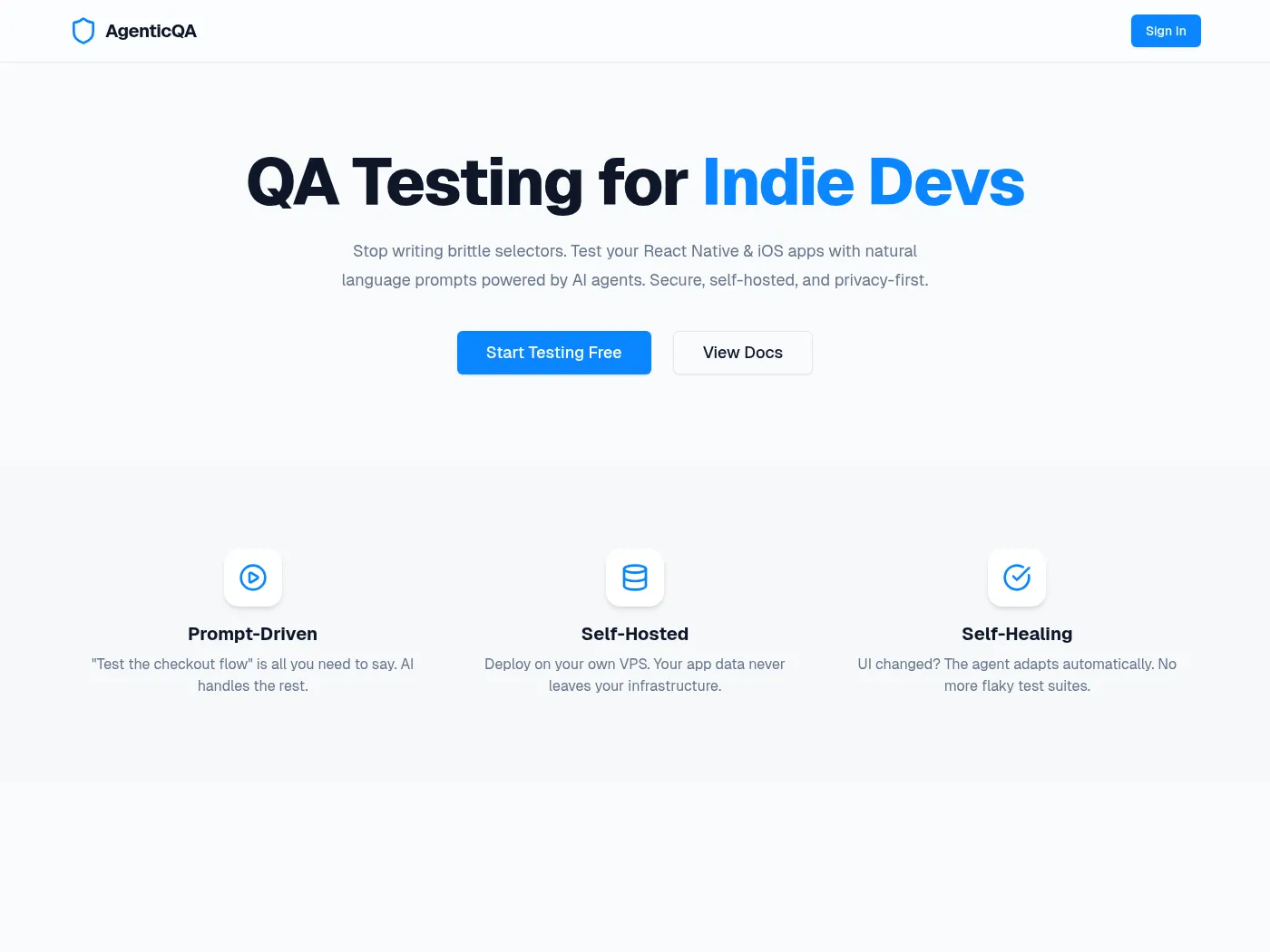 AgenticQA Prompt Testing