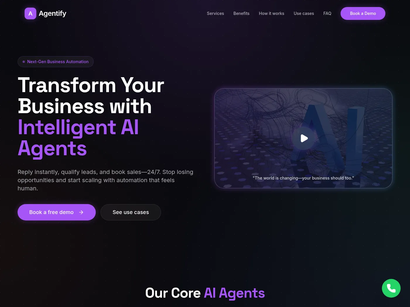Agentify Landing Page