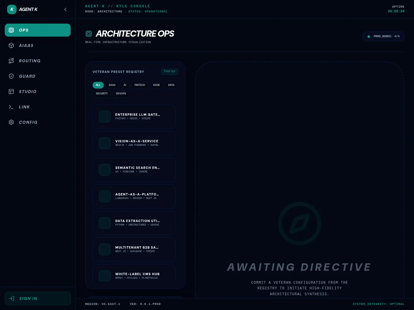 Agent K Architect