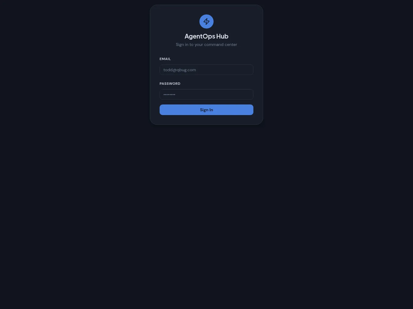 AgentOps Dashboard