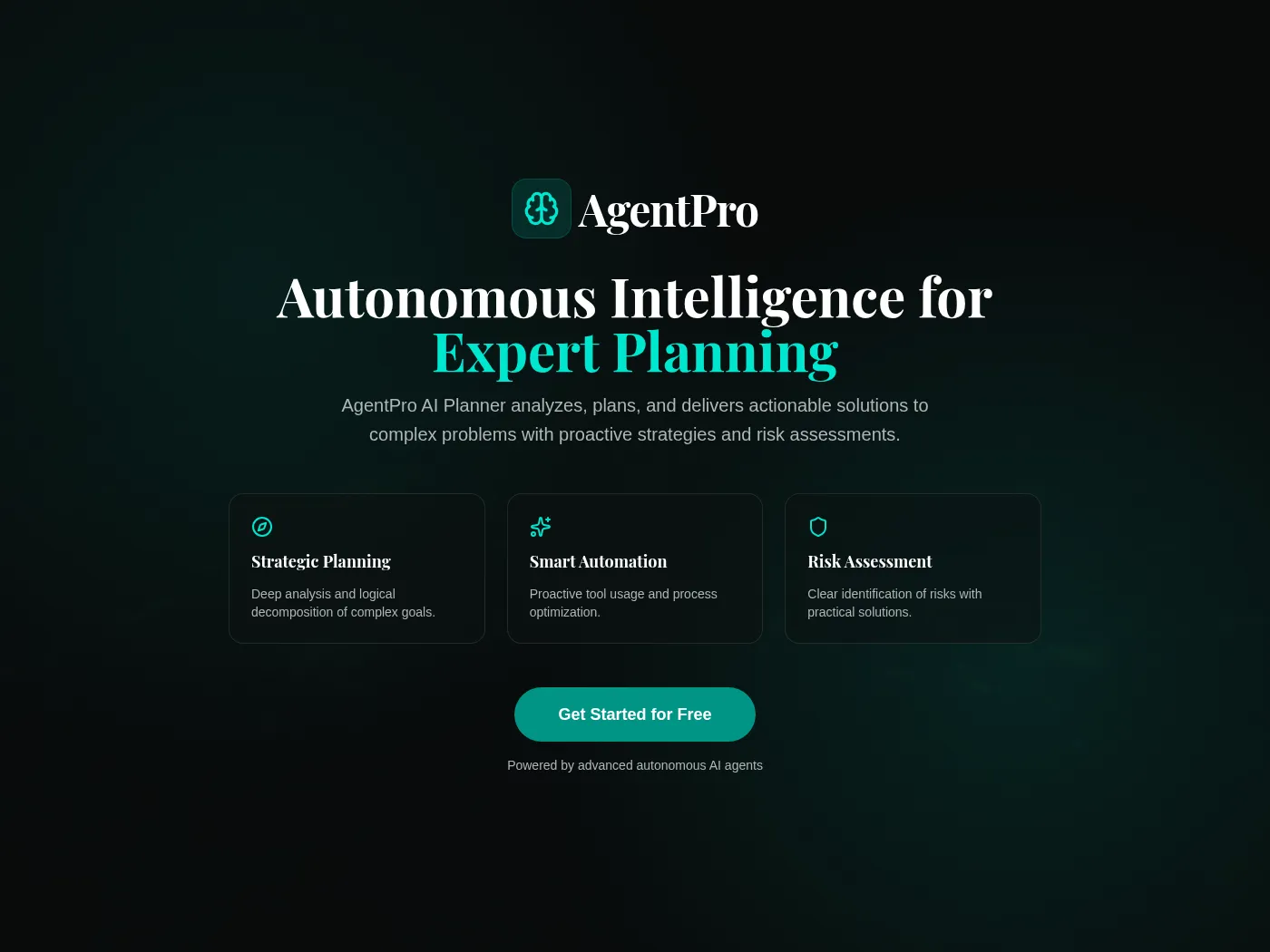 AgentPro AI Planner