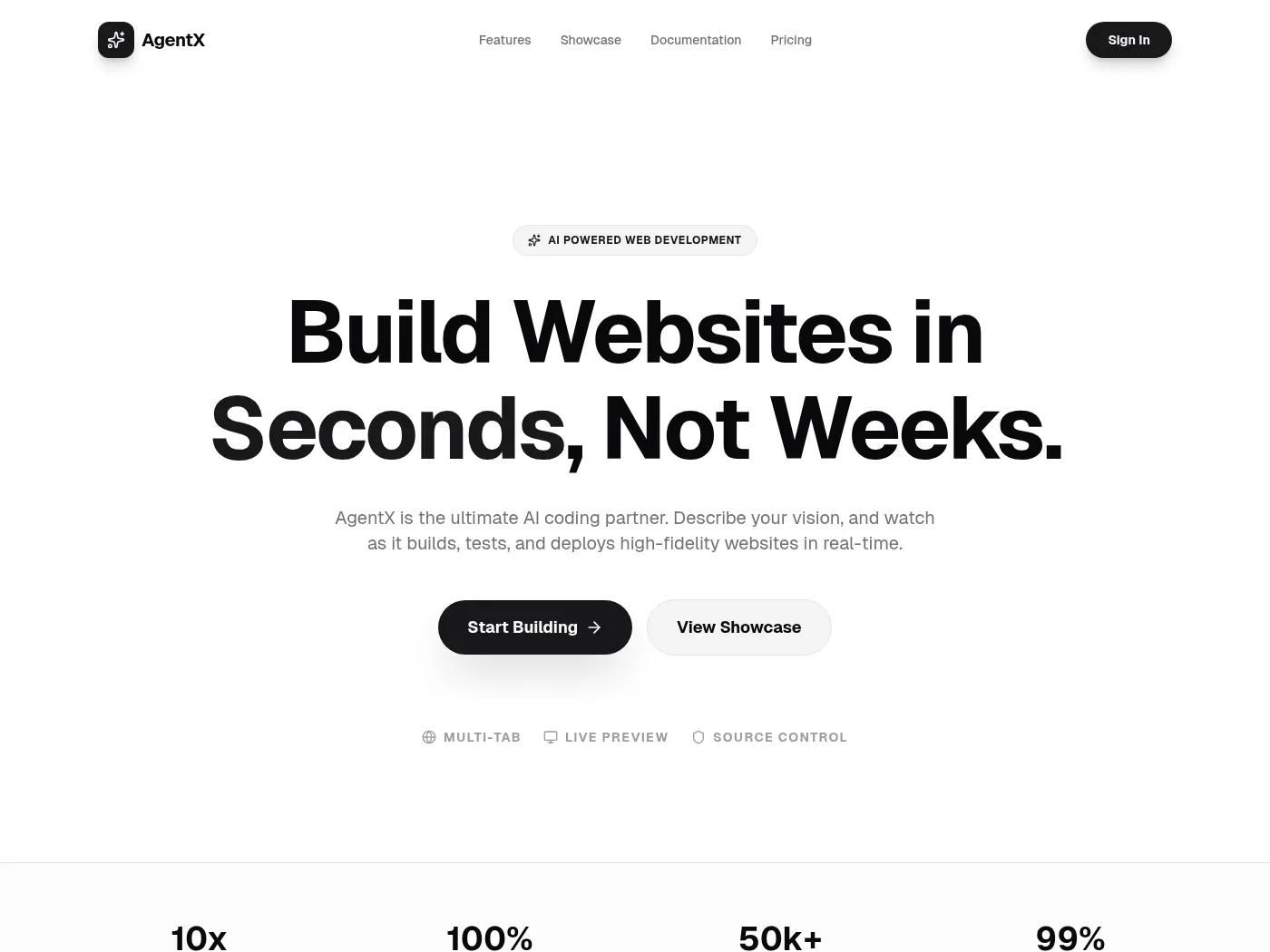AgentX Web Coder