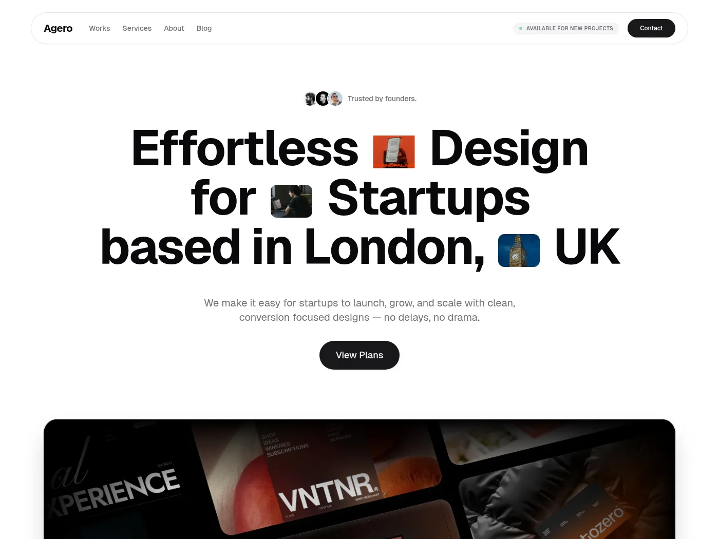 Agero Portfolio Clone