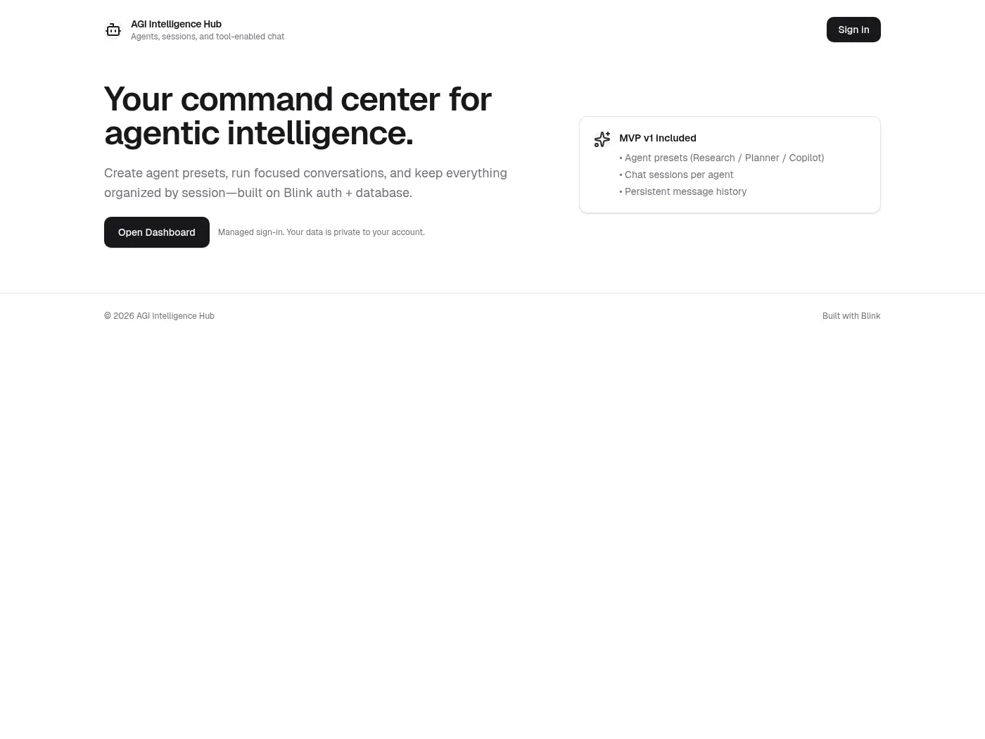 Agi Intelligence Hub