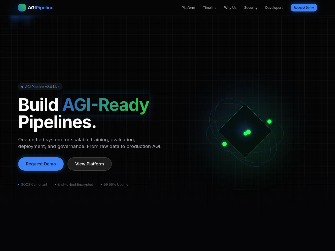 AGI Pipeline Platform Site