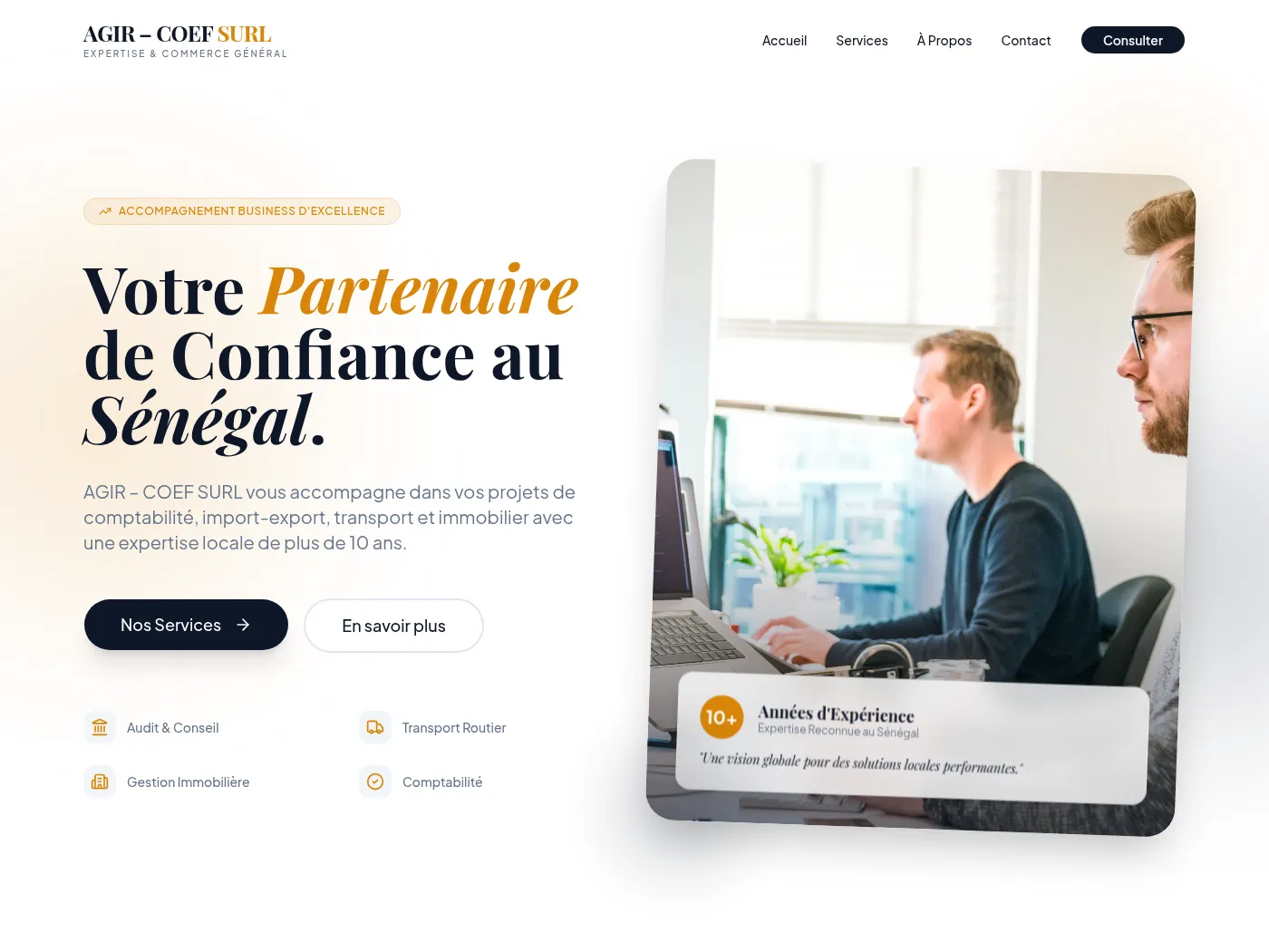 AGIR COEF Business Site