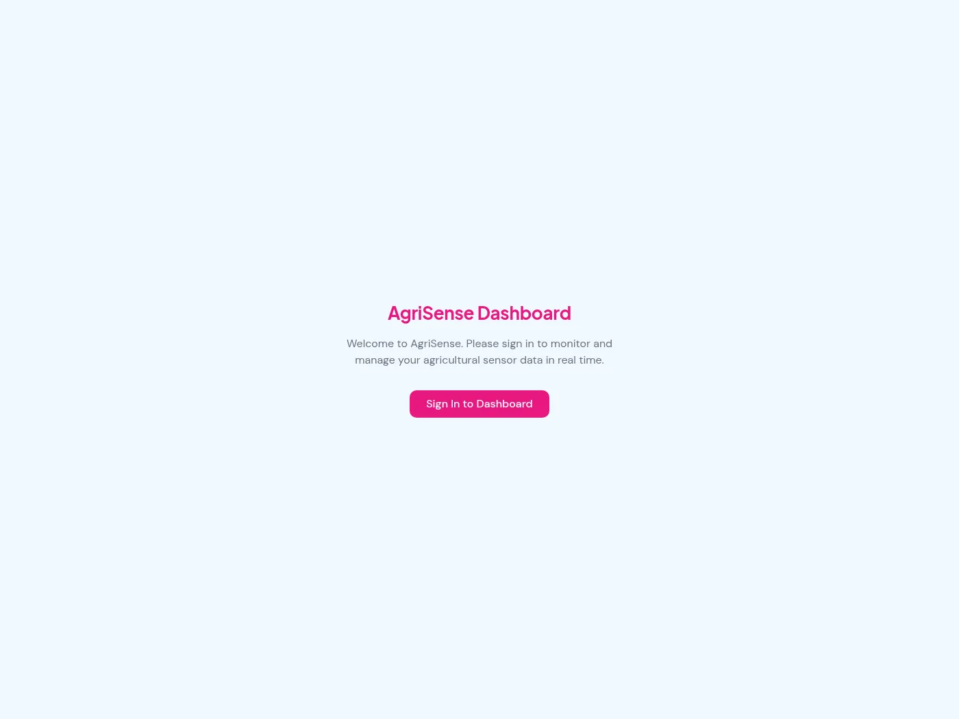 AgriSense Dashboard