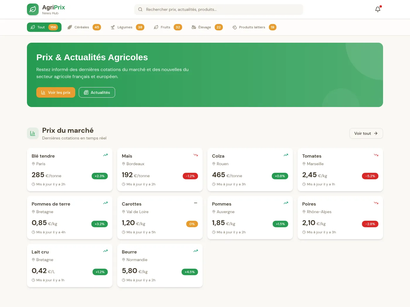 AgriPrix News Hub