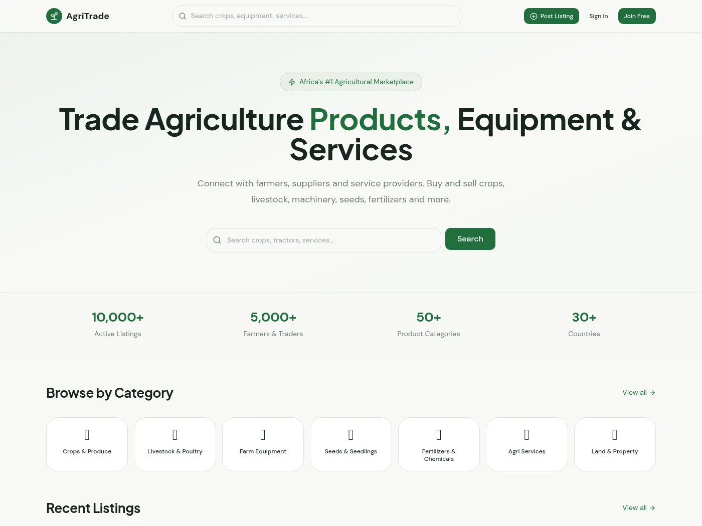 AgriTrade Platform