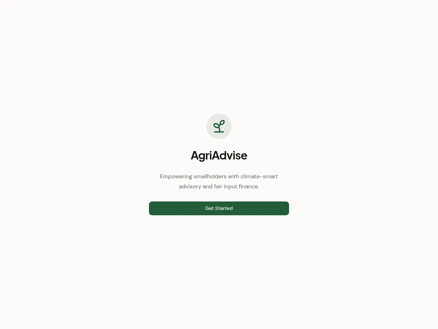 AgriAdvise Platform