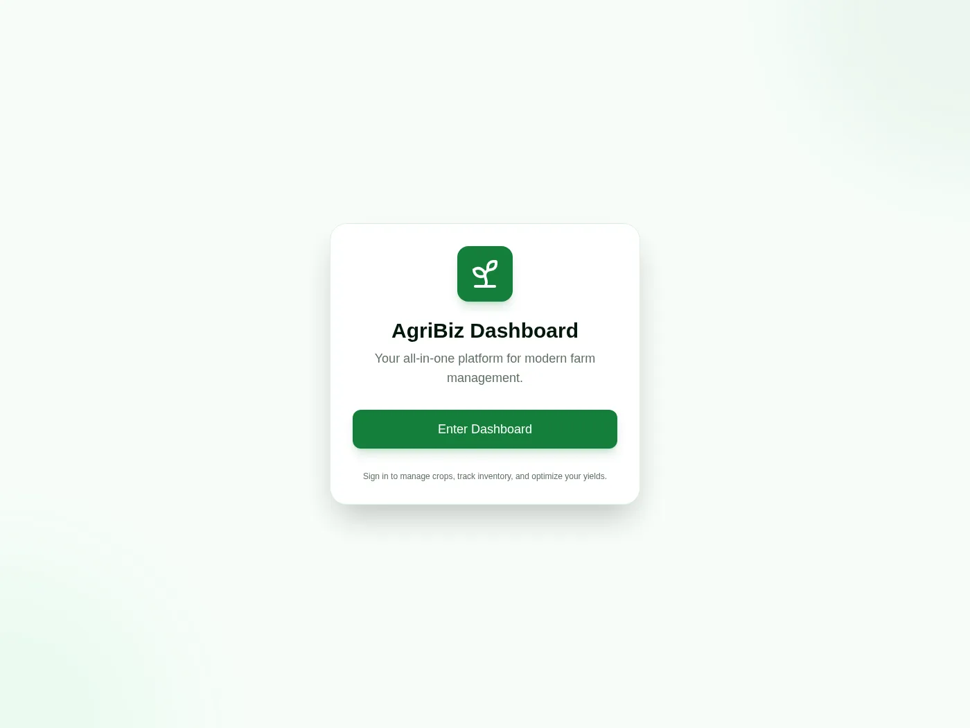 AgriBiz Dashboard