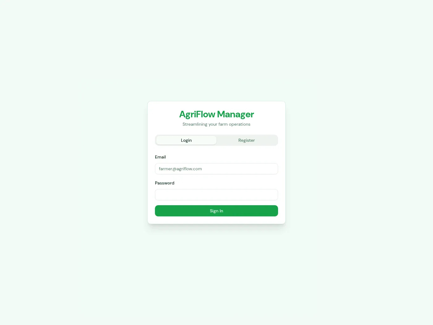 AgriFlow Manager