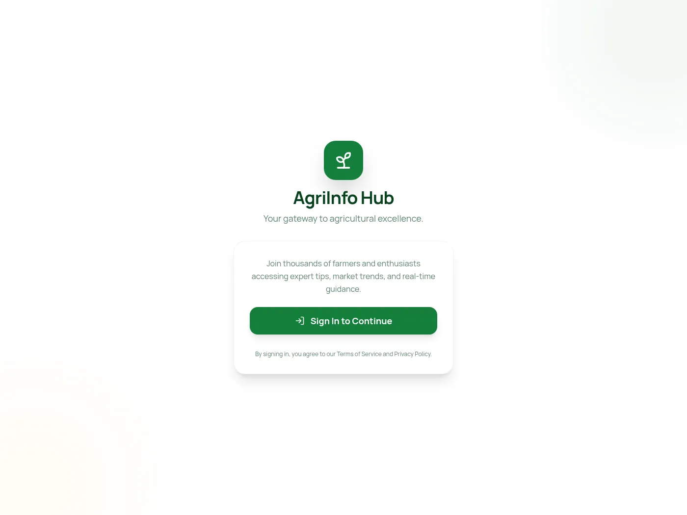 AgriInfo Hub
