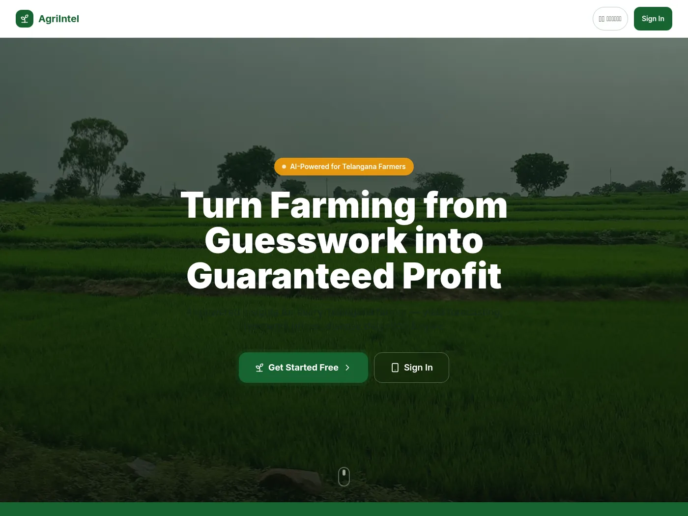 AgriIntel Platform