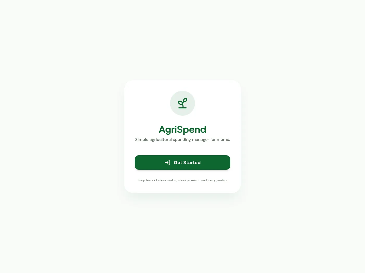 AgriSpend Manager