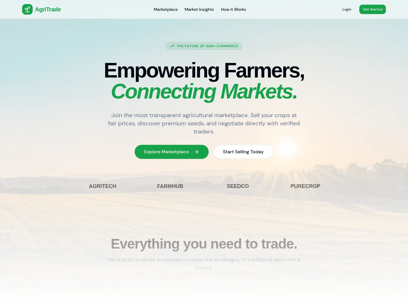 AgriTrade Marketplace
